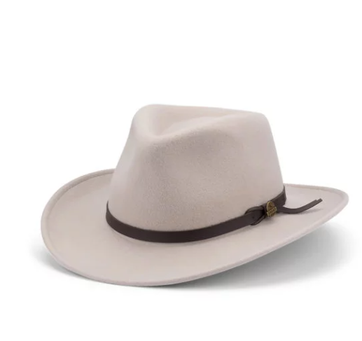 Craig – Crushable Wool Felt Outback - OAT | Box Hats