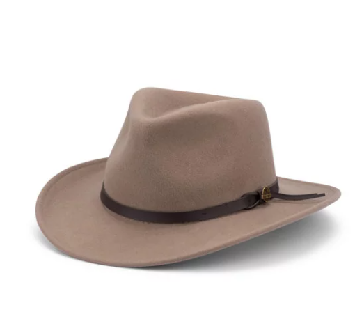 Craig – Crushable Wool Felt Outback - PUTTY | Box Hats